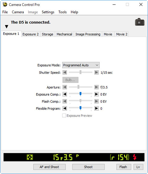 Capturing Photographs to Disk | Camera Control Pro 2 Help | Nikon